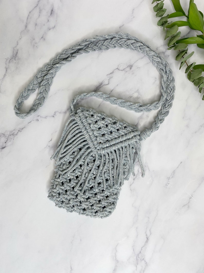 Macrame Cell Bag, Macrame Phone Bag, Boho Cell Phone Bag, Phone ...