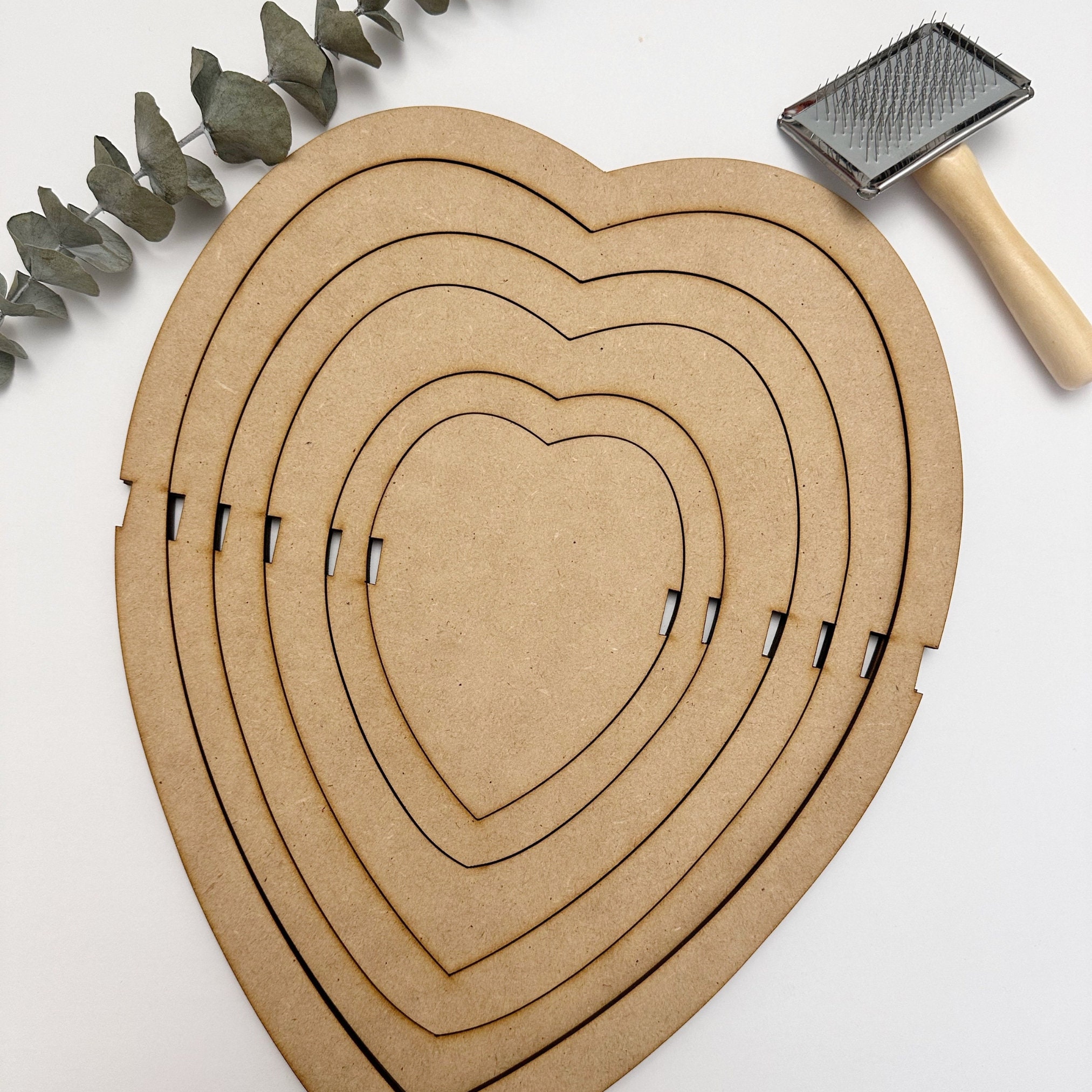 Set of 6 Sizes of Macrame Cutting Tool, Feather Template, Wood Leaf ...