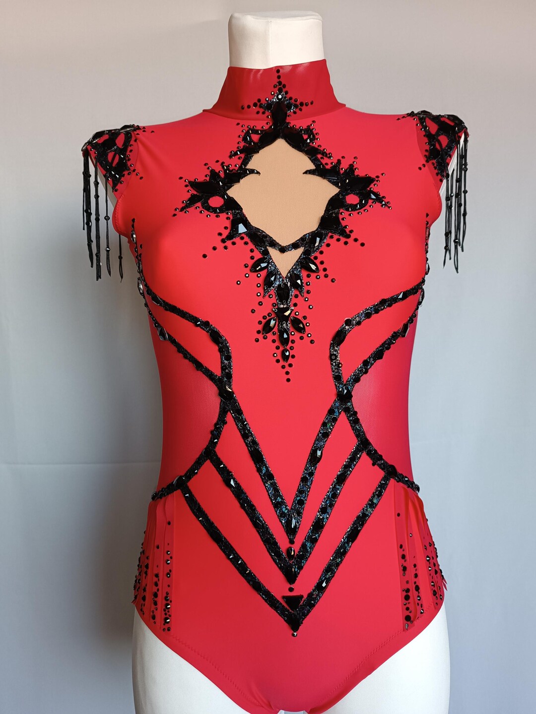 Red Leotard for Rhythmic Gymnastics - Etsy