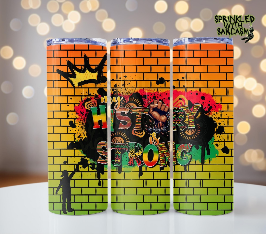 Personalized Black History Coffee Cup, Black History, History is Strong ...