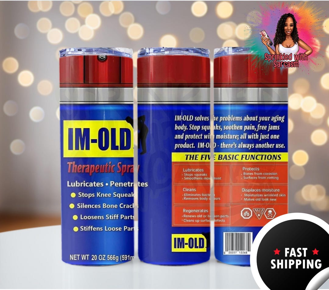 Personalized I’m Old Cup, Rusty Spray Can Cup, Novelty Cups for ...