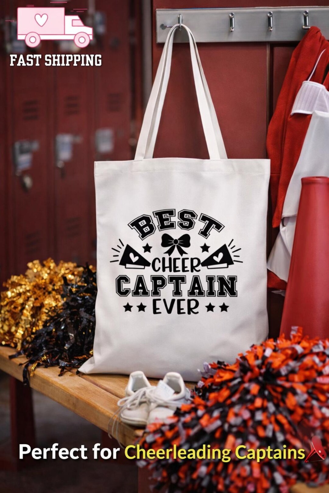 Personalized Cheer Captain Tote Bag | Best Cheer Captain Ever Gift ...