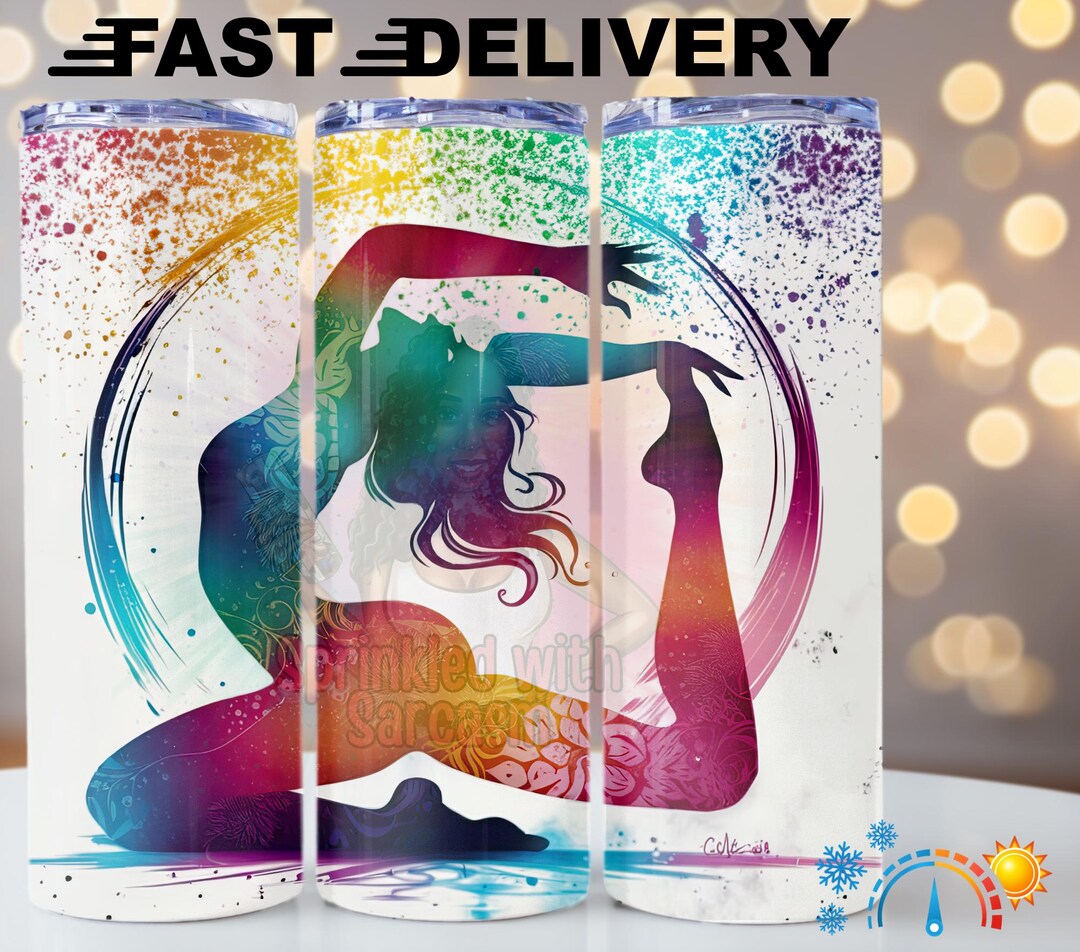 Personalized Namaste Cup, Yoga Pose Stainless Cup, Yoga Travel Mug ...