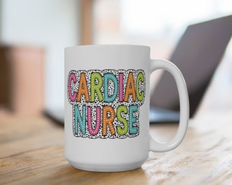 Cardiology Cardiac EKG ACLS 15oz Ceramic Mug Fun Gift for Nurses ...