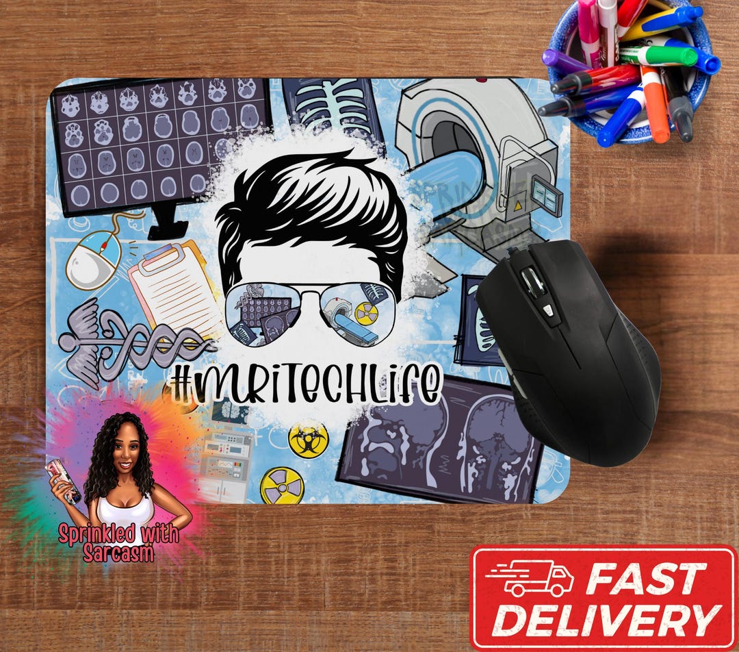 Personalized Mri Tech Mouse Pad, Medical Office Gifts, MRI Desk Gift ...