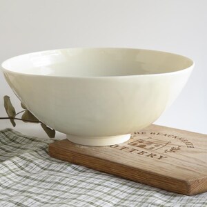Large Serving Bowl | Large Salad Bowl |handmade Porcelain Serving Bowl ...