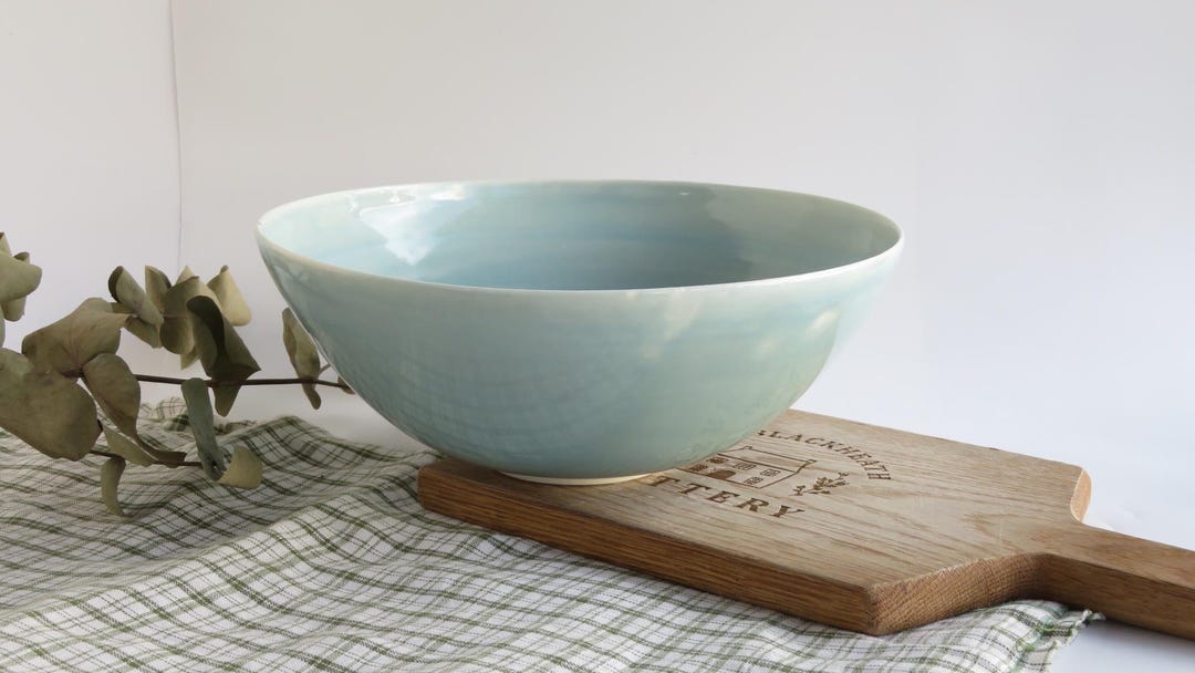 Large Serving Bowl | Large Salad Bowl |handmade Porcelain Serving Bowl ...