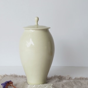 Large Lidded Jar | Tall Porcelain Jar With Lid | Pasta Canister ...