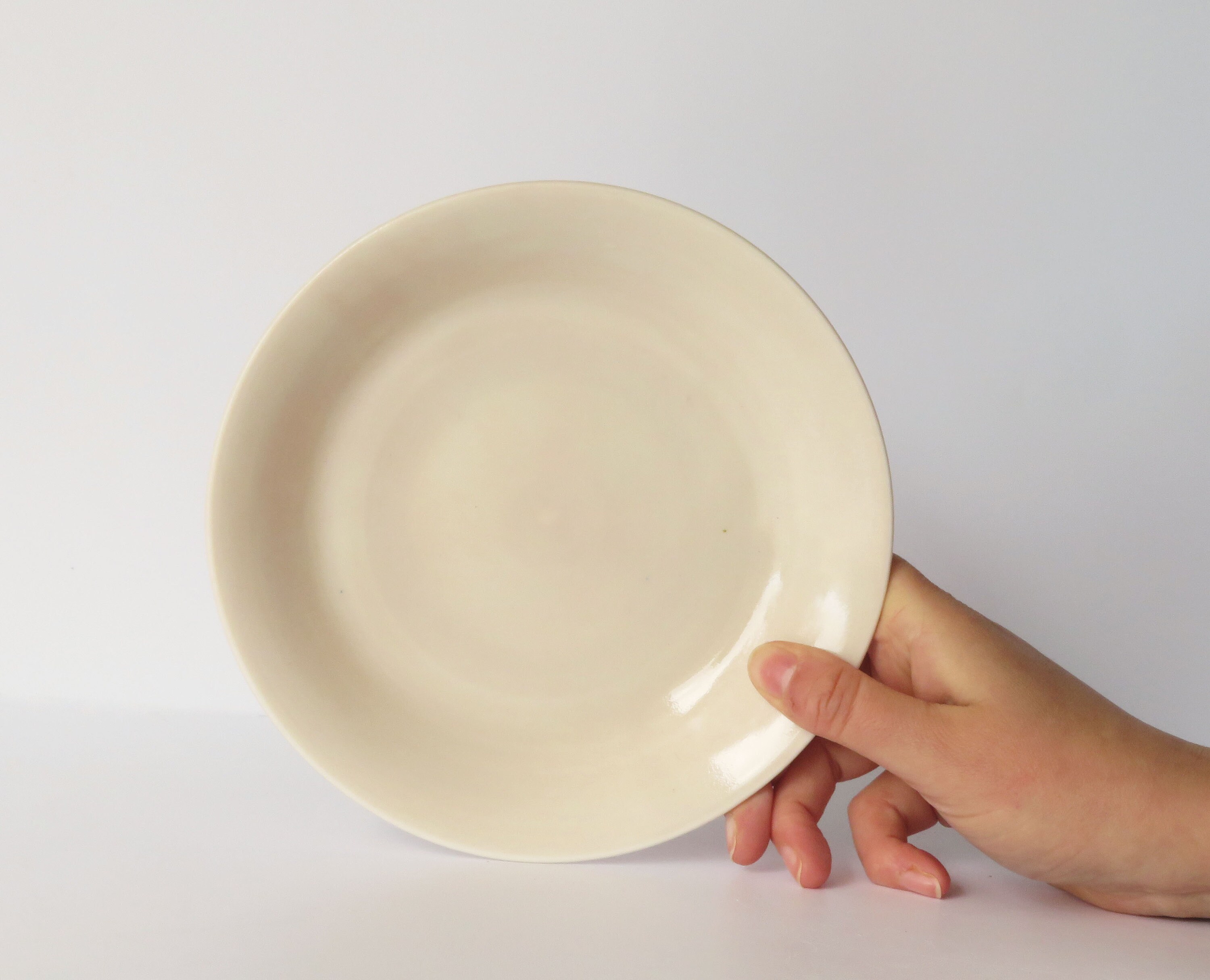 Small Side Plate Hand Thrown Porcelain Side Plate Porcelain Bread Plate ...
