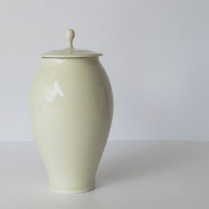 Large Lidded Jar | Tall Porcelain Jar With Lid | Pasta Canister ...