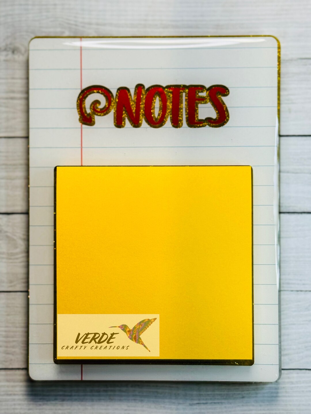 Notebook Paper Lined Notes Sticky Note Desk Holder - Etsy