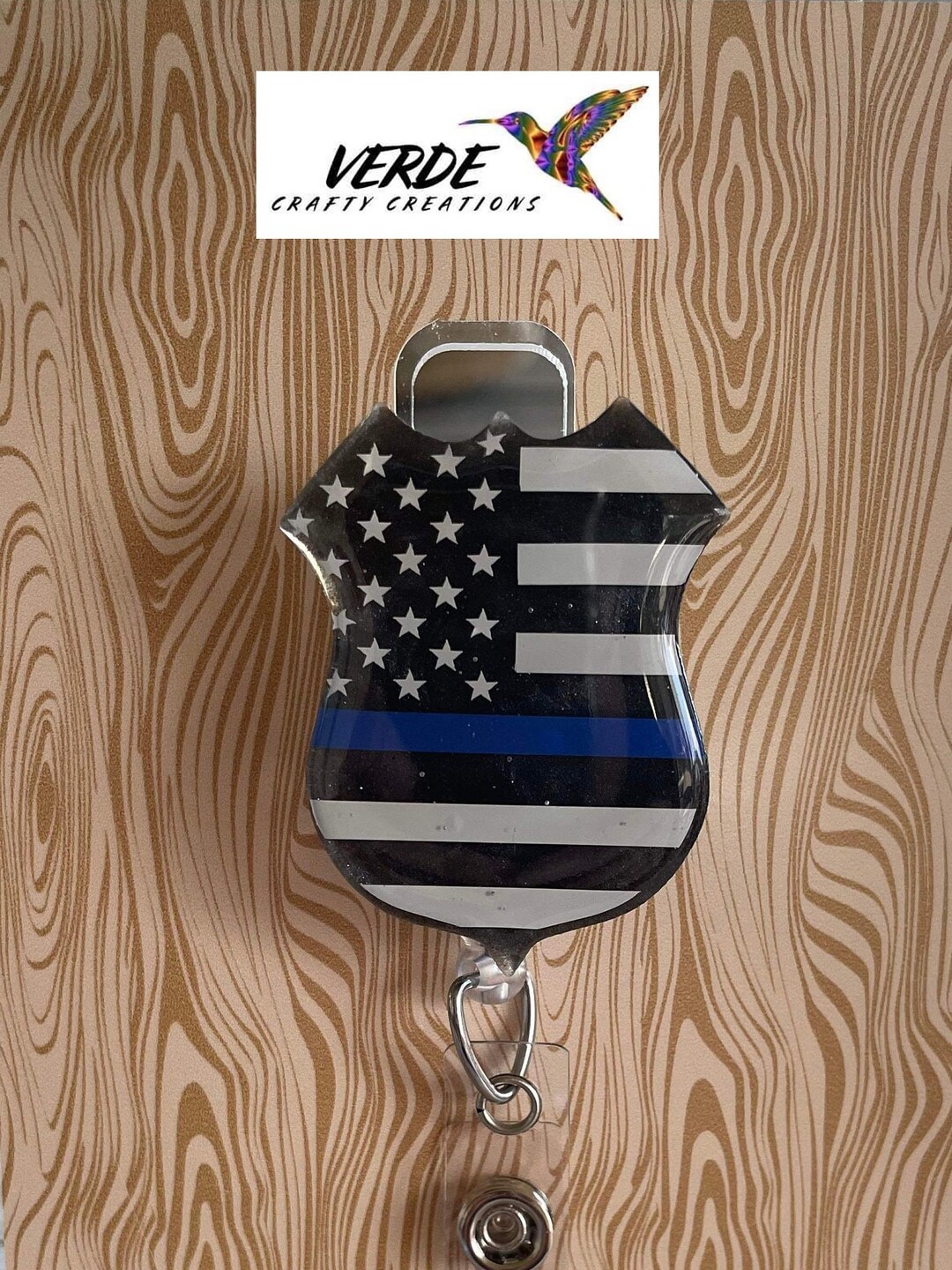 Thin Blue Line Badge Reel, Blue Line Police Badge Reel, Cause Badge ...