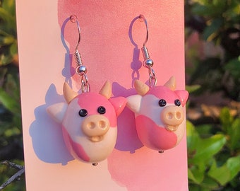 Strawberry Cow Clay - Etsy