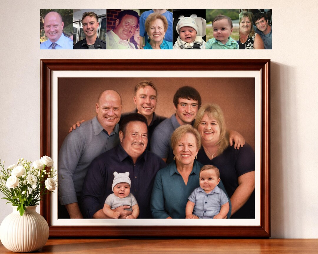 Realistic Photo Merge Portrait From Separate Photos – Custom Group ...