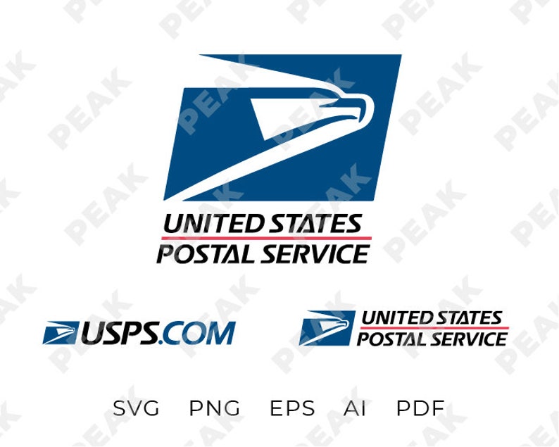 USPS logo United States Postal Service Logo SVG delivery | Etsy