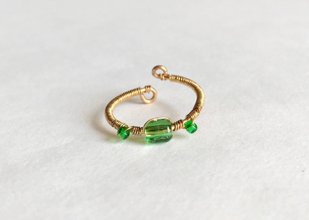 Marvel Inspired Loki Ring Wire Wrapped Jewelry Stackable Rings Dainty ...