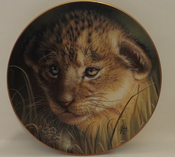 8 Cubs of the Big Cats Plate Collection Princeton Gallery by | Etsy