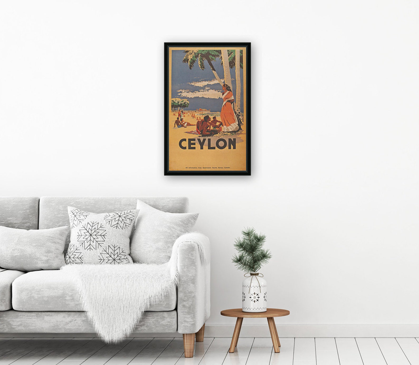 Ceylon Vintage Travel Wall Art Printable Wall Art Graphic | Etsy