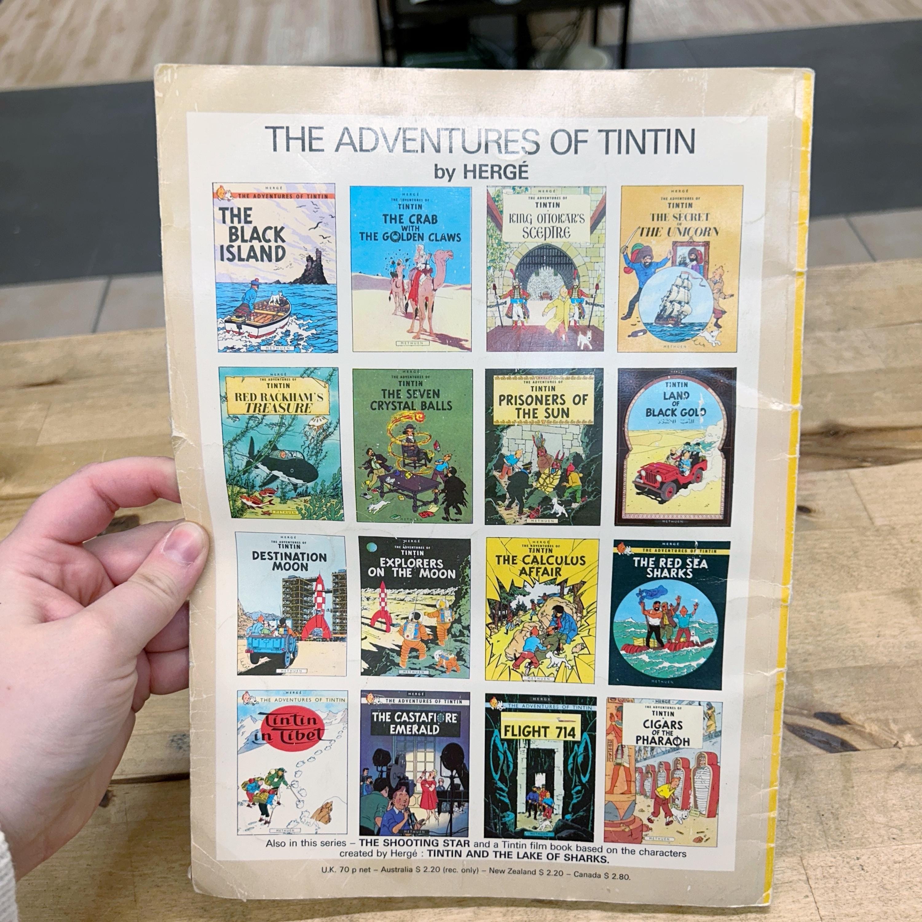 Tintin - Red Rackhams Treasure. Vintage Comic. Softcover Book ...