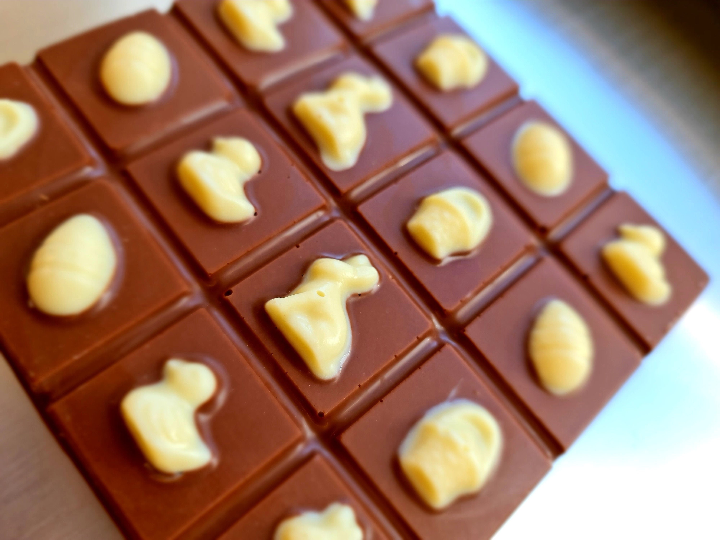 Easter Chocolate Slab With Easter Bunny Easter Basket Easter - Etsy