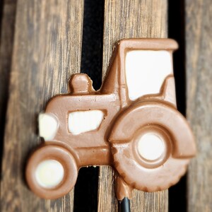Chocolate Tractor Lollipop Gift - Etsy UK