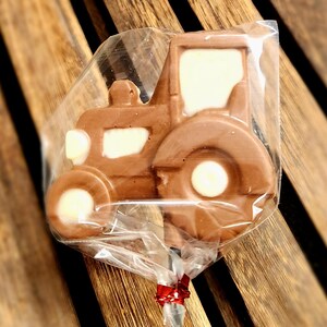 Chocolate Tractor Lollipop Gift - Etsy UK