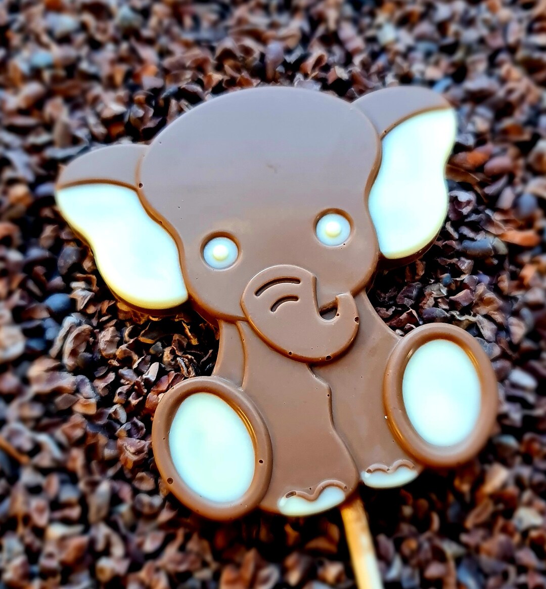 Chocolate Elephant Lollipop Gift - Etsy UK