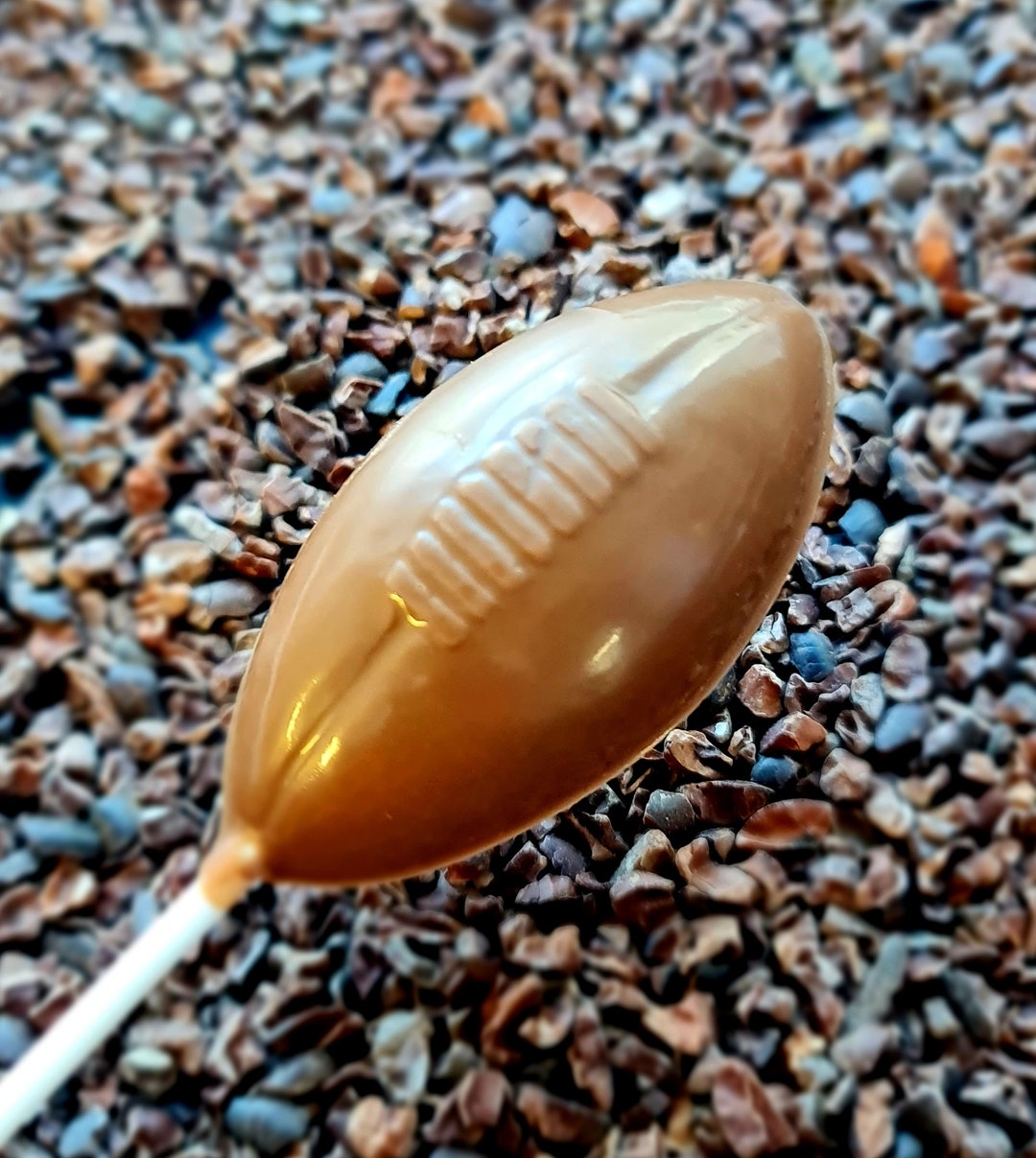 Chocolate Rugby Ball Lollies - Etsy UK