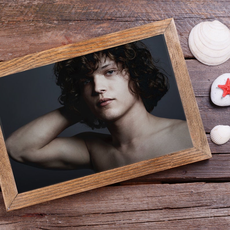 Premium Male Model Print Poster Skylar Photograph Photo Handsome