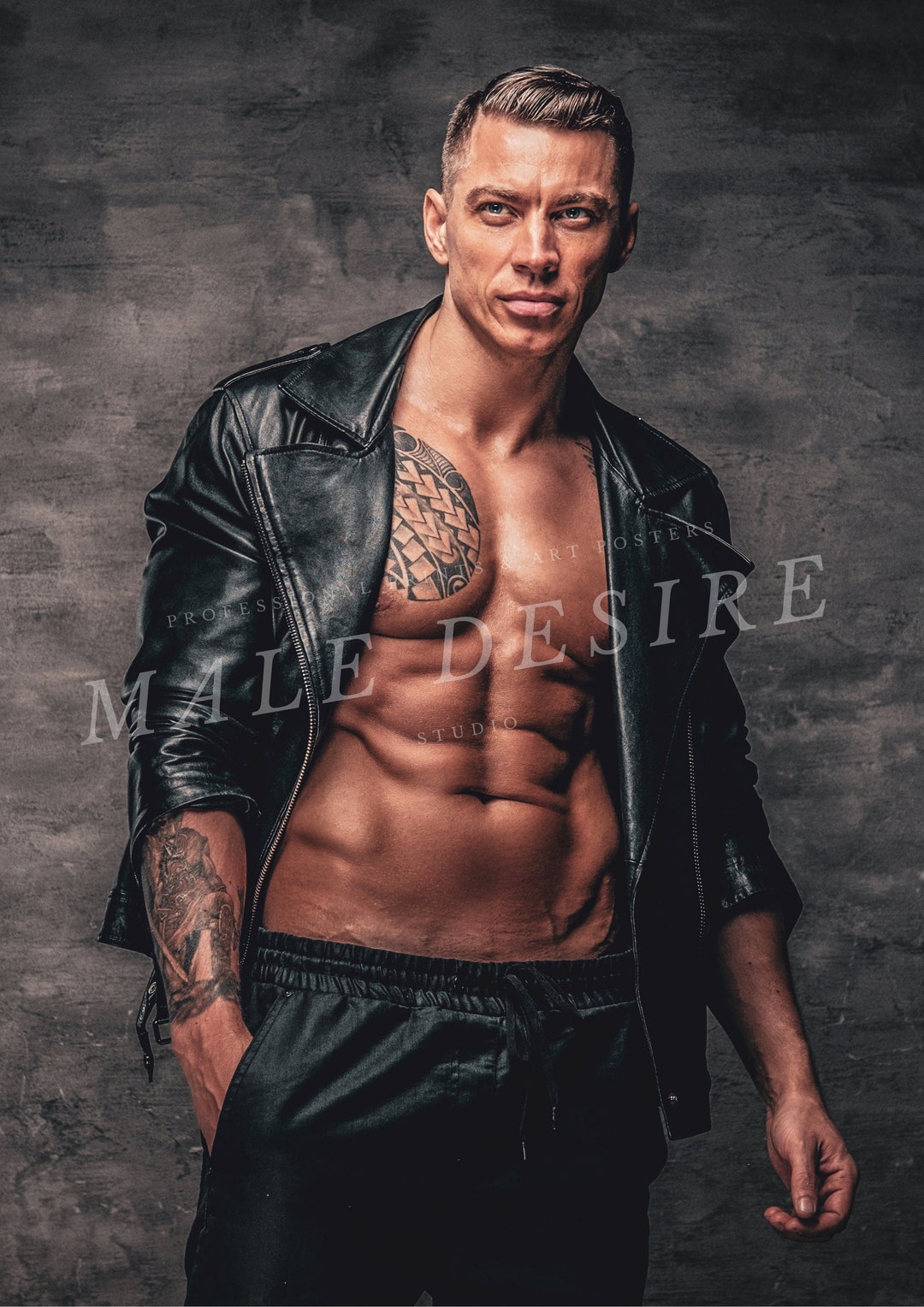 Premium Male Model Print/poster: baron Photograph Photo Handsome Desire ...