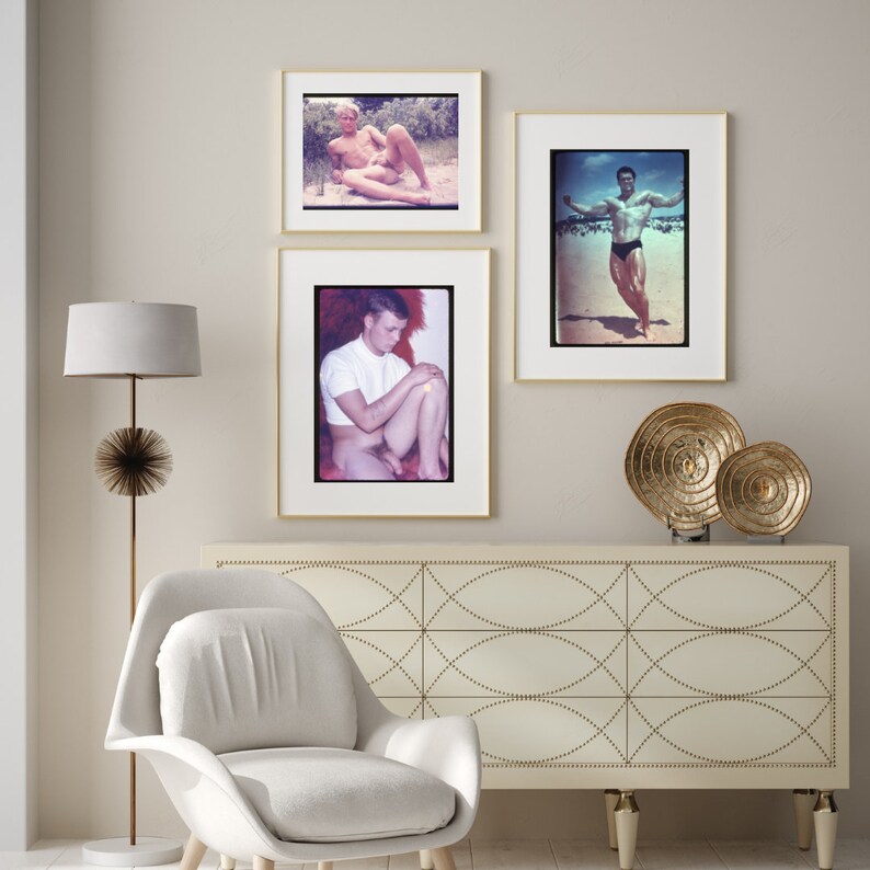 Premium Reproduction Retro Print Poster Nude Twink Rex Photograph