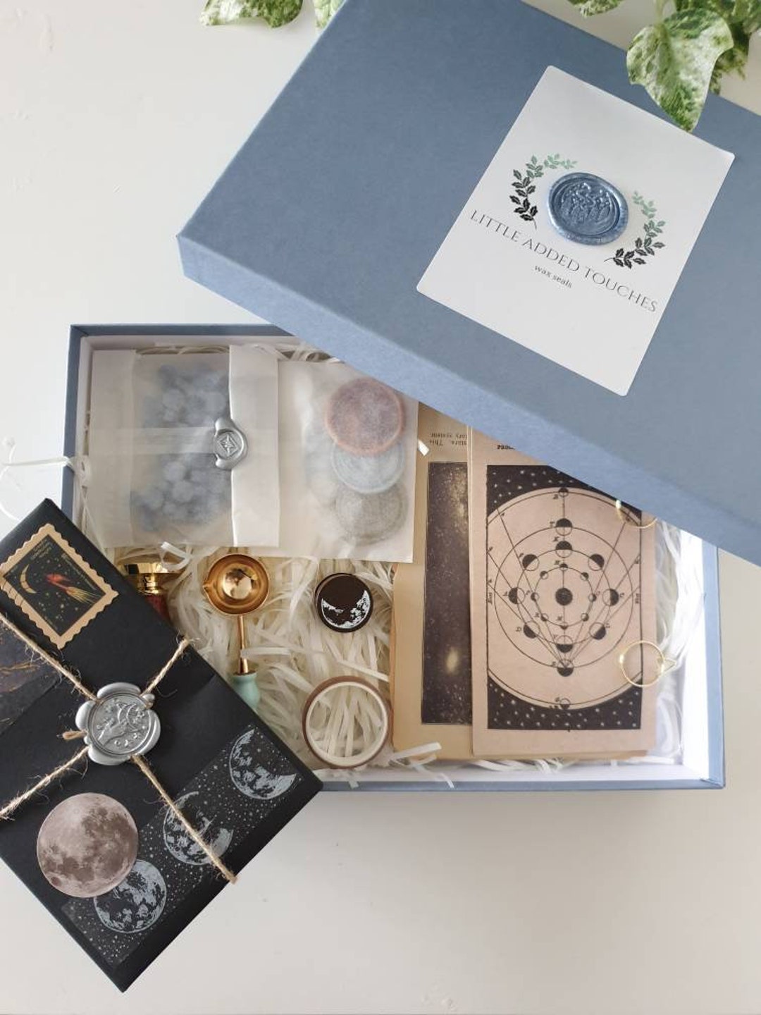 Celestial Journaling Gift Set: Space Wax Seal Kit & Stationery - Etsy