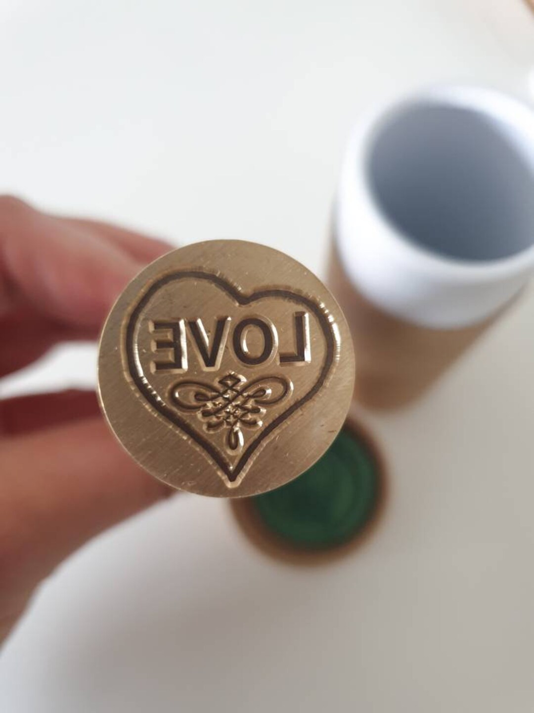 Love Heart Wax Stamp, Wax Seal Stamp Tampon de cire DIY, Wax Stamp au ...