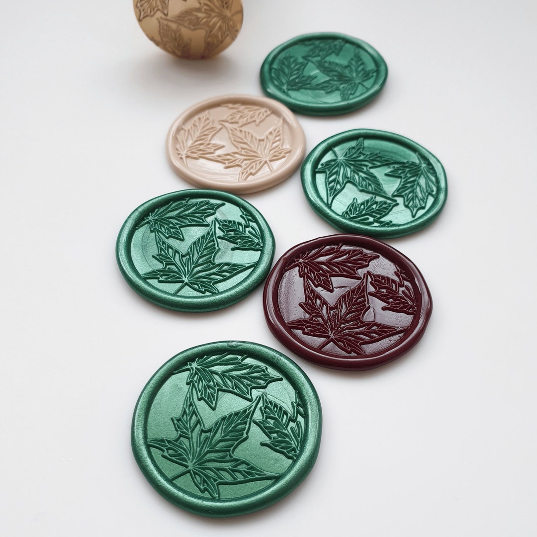 Maple Leaf Wax Seals, Self-adhesive Fall Wax Seal Stickers for ...