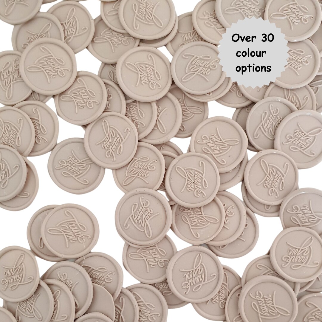 Thank You Wax Seal Stickers Pre Made Wax Seals Thank You Wax Stamp ...