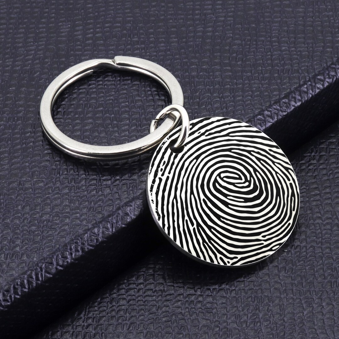 Actual Fingerprint Key Chain, Actual Handwriting Key Chain ...