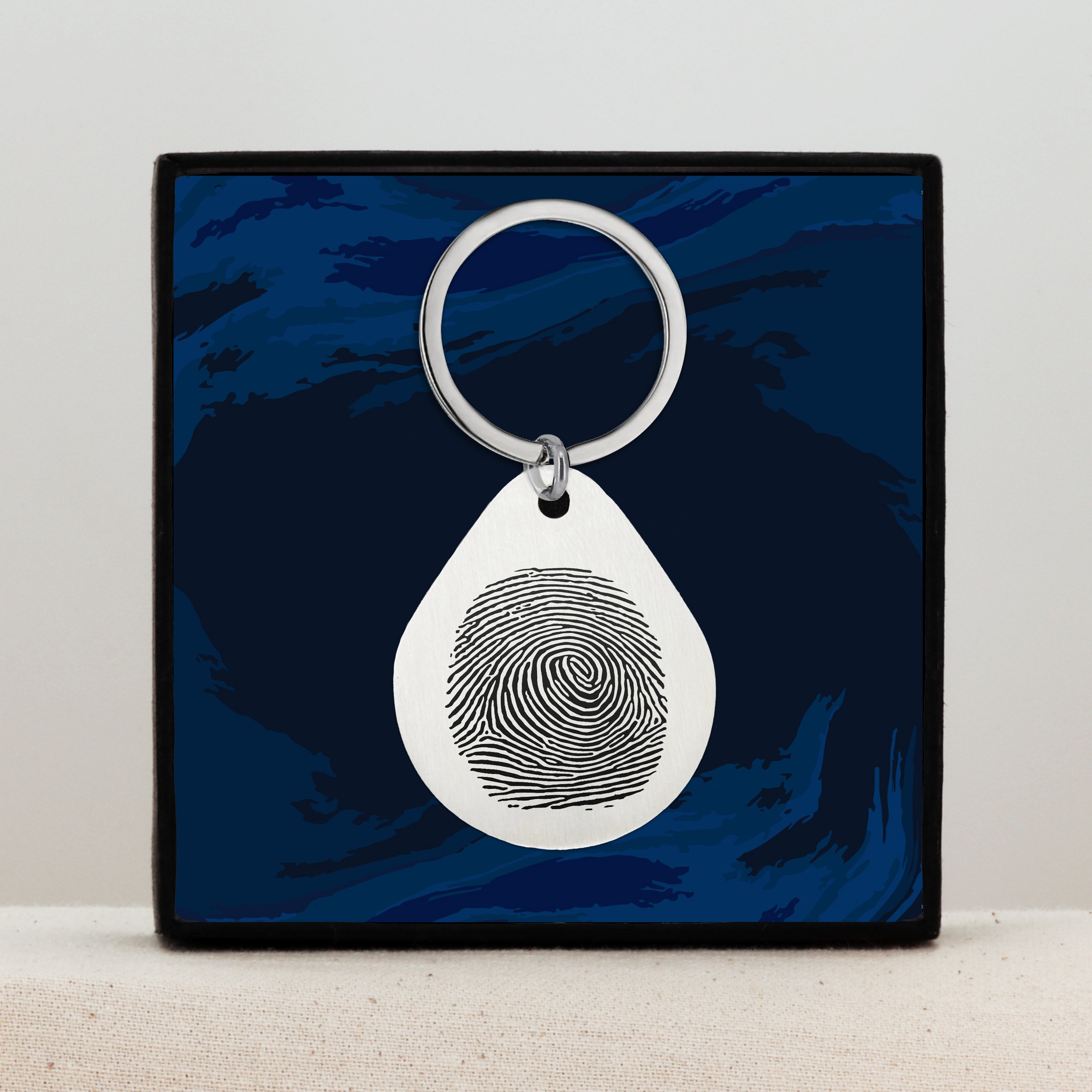 Custom Fingerprint Keychain Personalized Fingerprint - Etsy.de