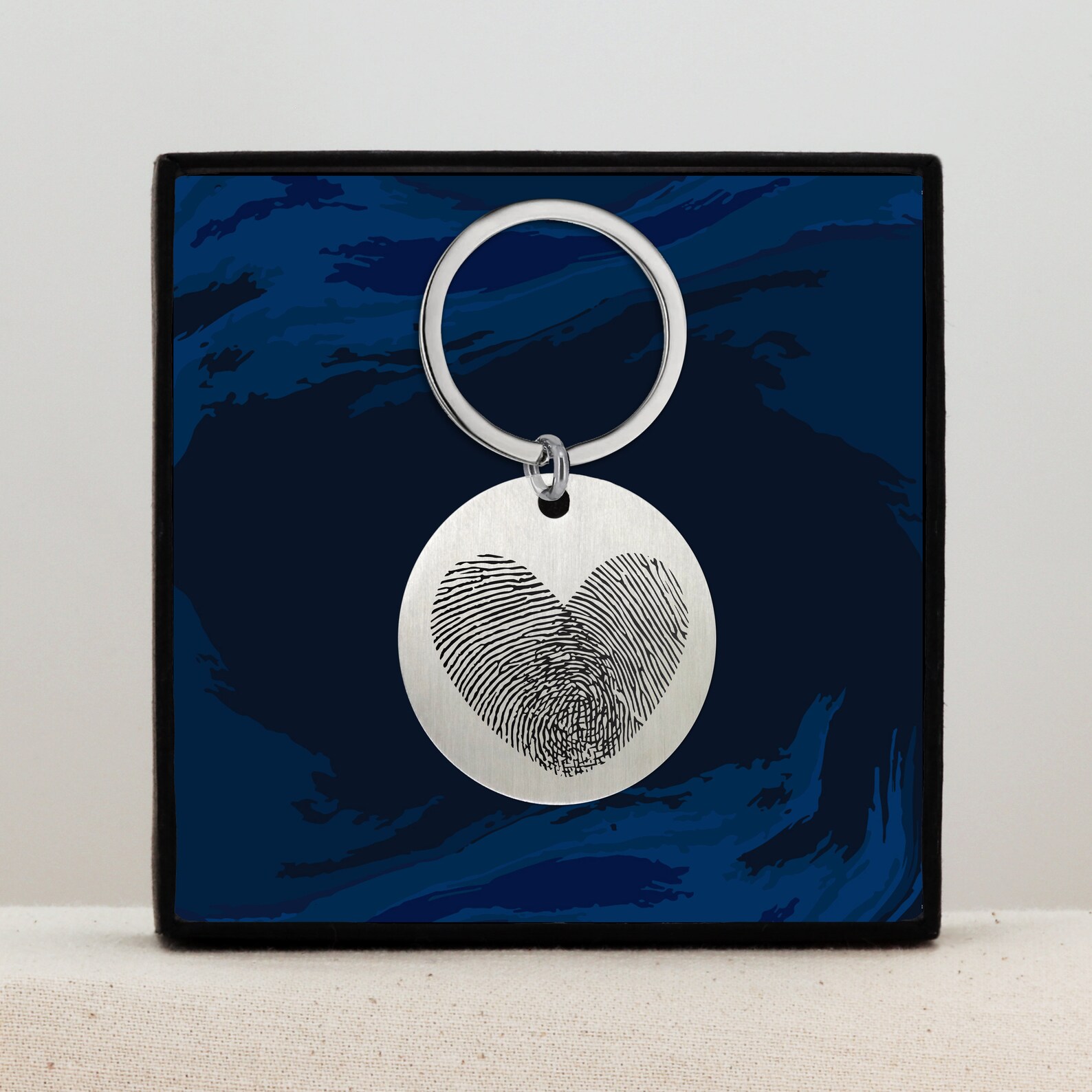 Actual Fingerprint Keychain, Custom Fingerprint Keychain, Personalized ...