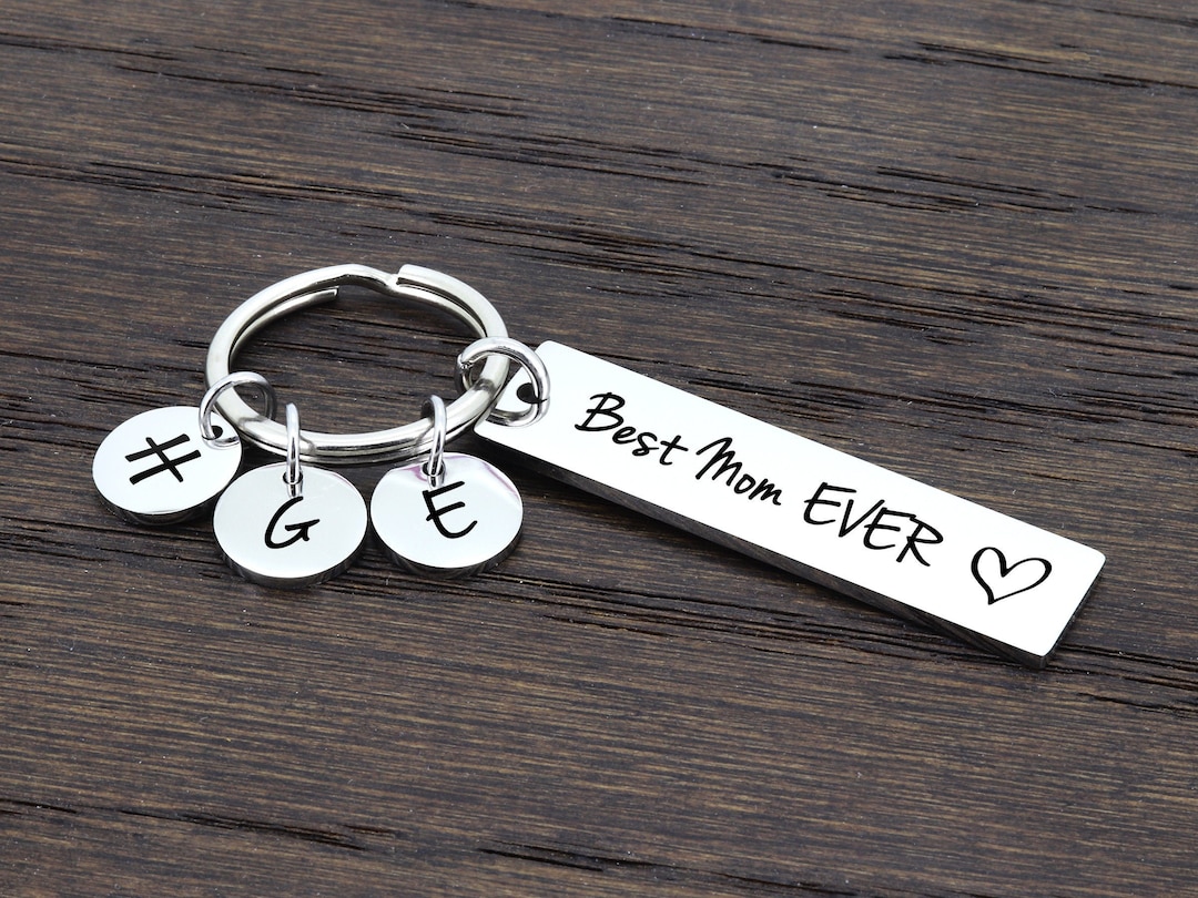 Best Mom Keychain, Christmas Gift for Mom, Mom Gift, Personalized ...