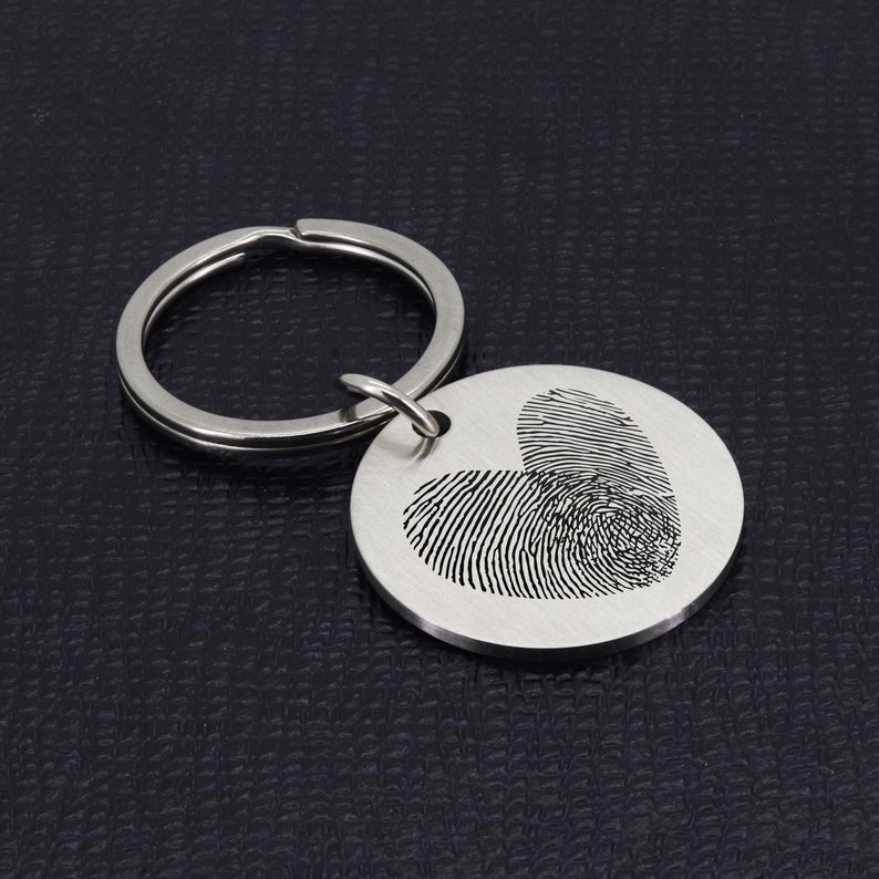 Actual Fingerprint Keychain, Custom Fingerprint Keychain, Personalized ...