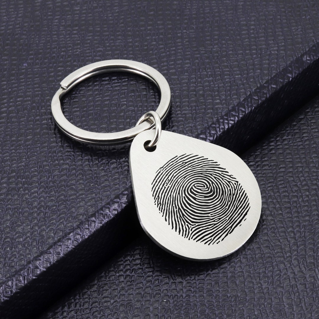 Custom Fingerprint Keychain, Personalized Fingerprint Keychain ...