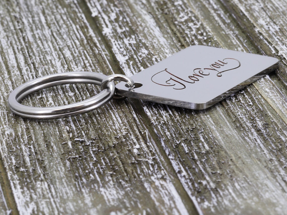 Actual Handwriting Keychain Customized Keychain Signature | Etsy