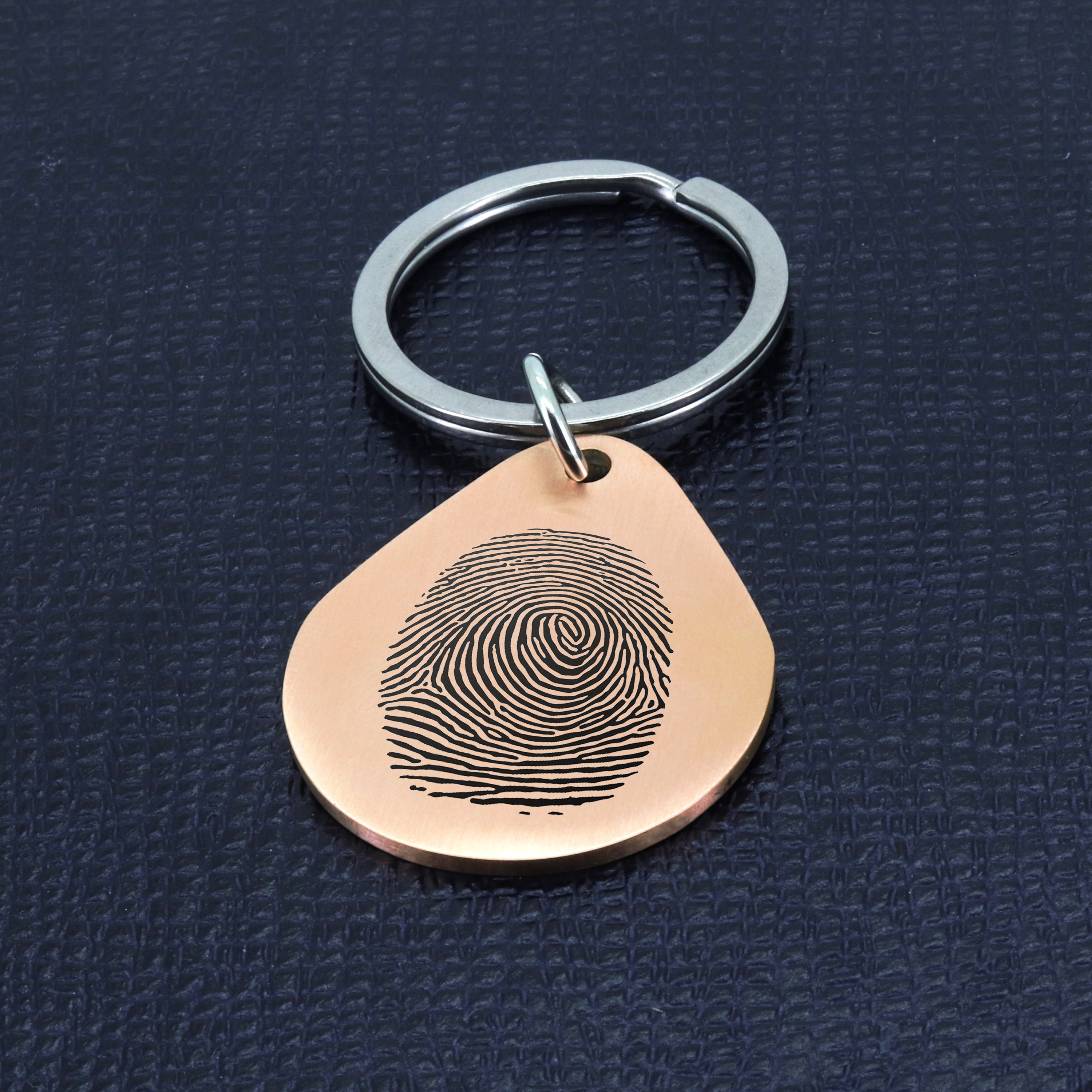 Custom Fingerprint Keychain Personalized Fingerprint - Etsy.de
