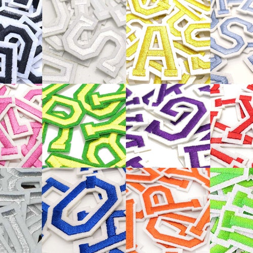 3D Quality Letter Patch Patches Sew on Retro Alphabet - Etsy