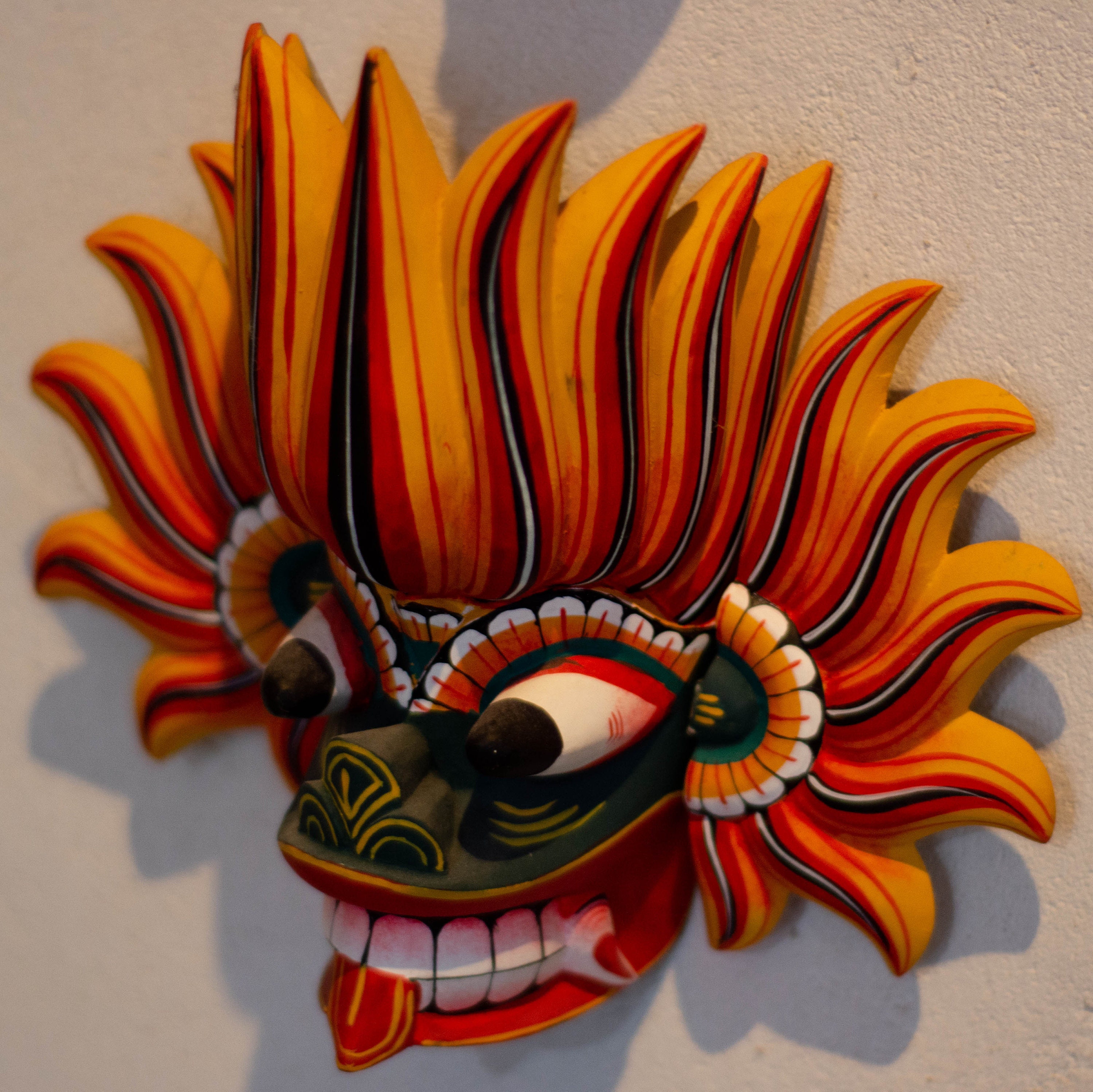 Sri Lankan Traditional Devils Mask Magnetic Stick Steel Wall - Etsy