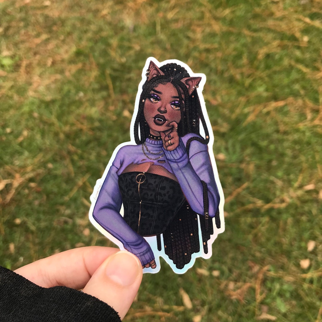Clawdeen Holographic Sticker - Etsy