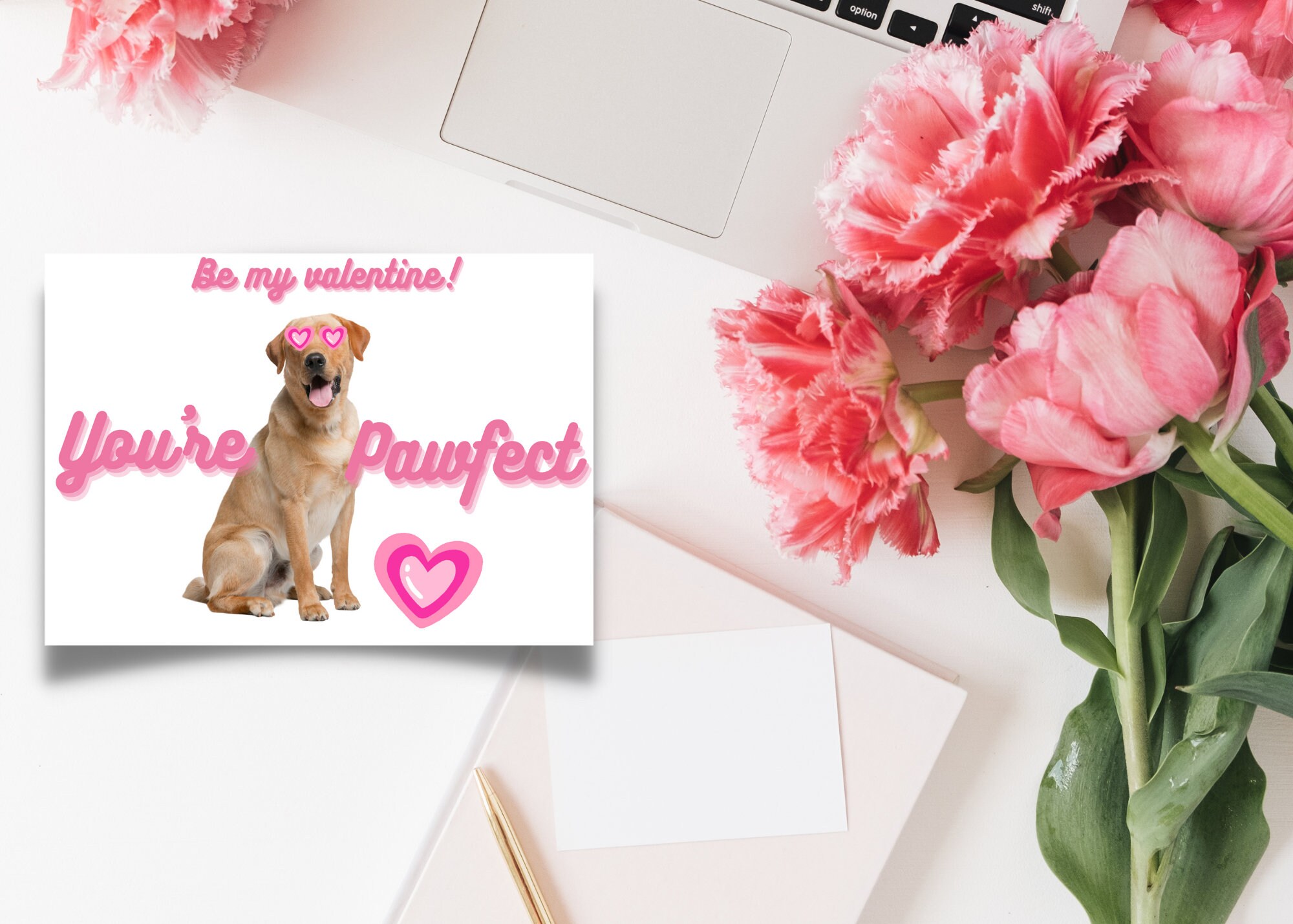 Dog Valentines Day Cards Custom Valentines Day Cards Dog - Etsy