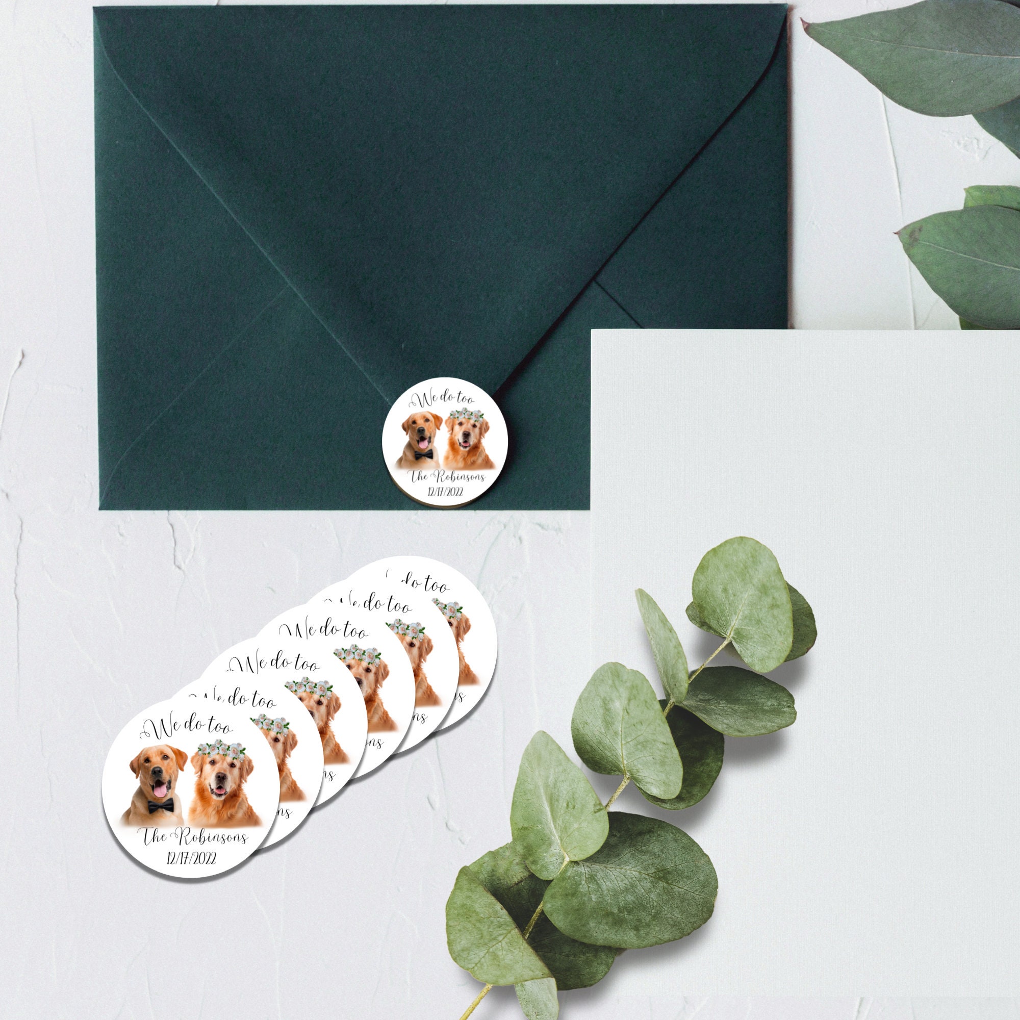 I Do Too We Do Too Pets in Wedding Pet Sticker Dog to - Etsy