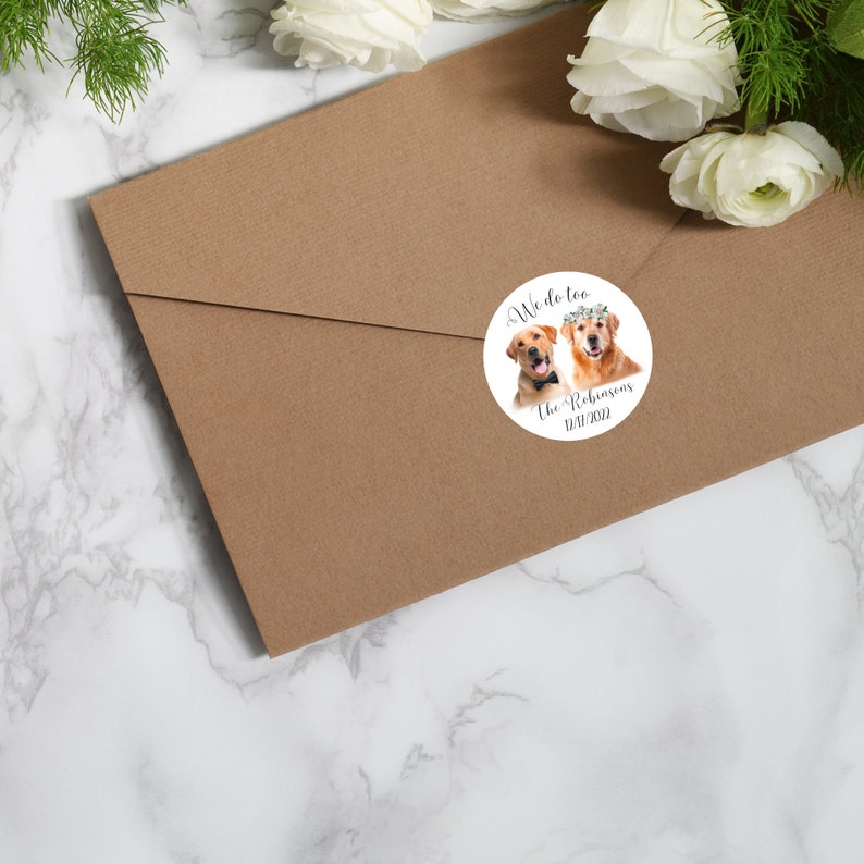 I Do Too We Do Too Pets in Wedding Pet Sticker Dog to - Etsy