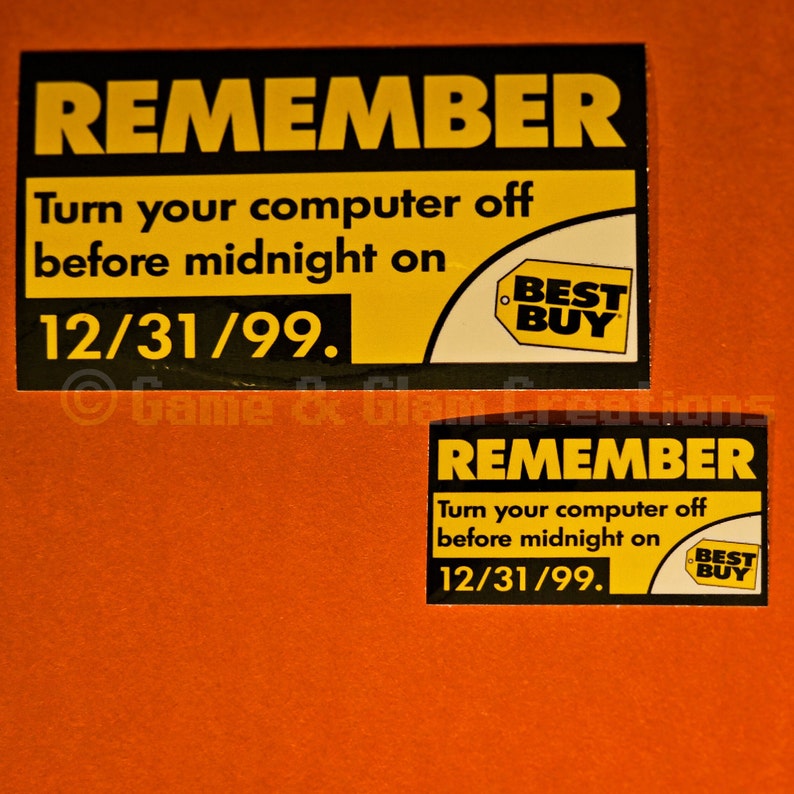 Y2K Bestbuy PC Shutdown Reminder STICKER or MAGNET Funny - Etsy